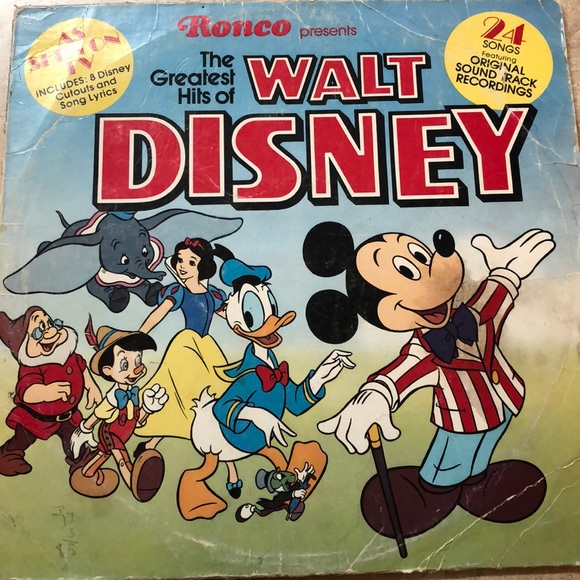 Media | Vintage Walt Disney Greatest Hits Vinyl Record | Poshmark